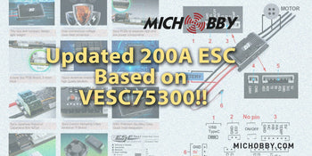 Updated 200A ESC Based on VESC75300!! MTSVESC7.12 – MICHOBBY.COM